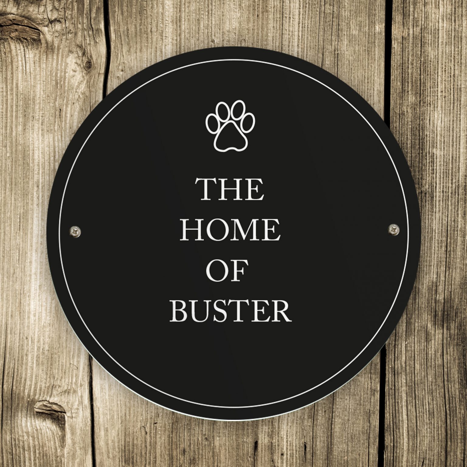 Personalised Paw Prints Pet Sign - MyPamperedPet